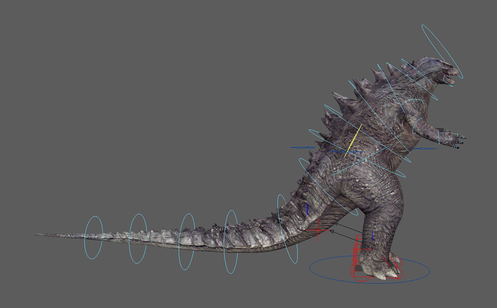 Godzilla Rig 3D Model - TurboSquid 1708423
