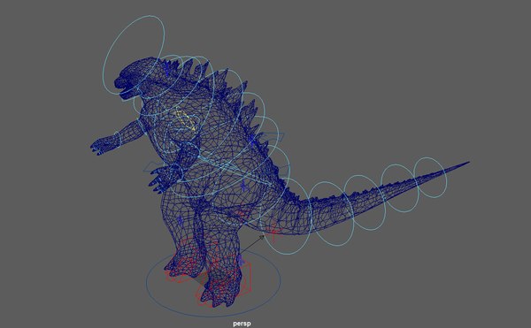 Godzilla rig 3D model - TurboSquid 1708423