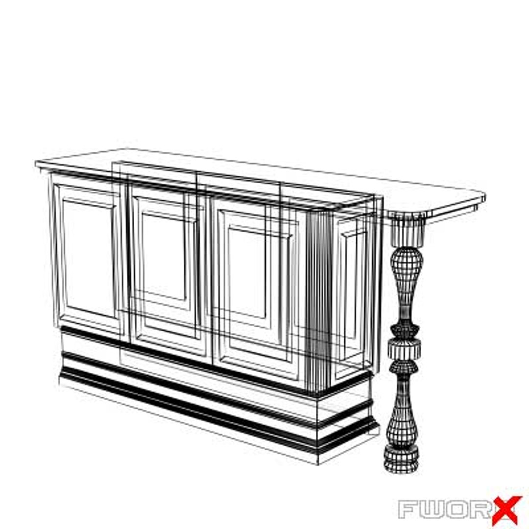 Kitchen Counter 3d Max