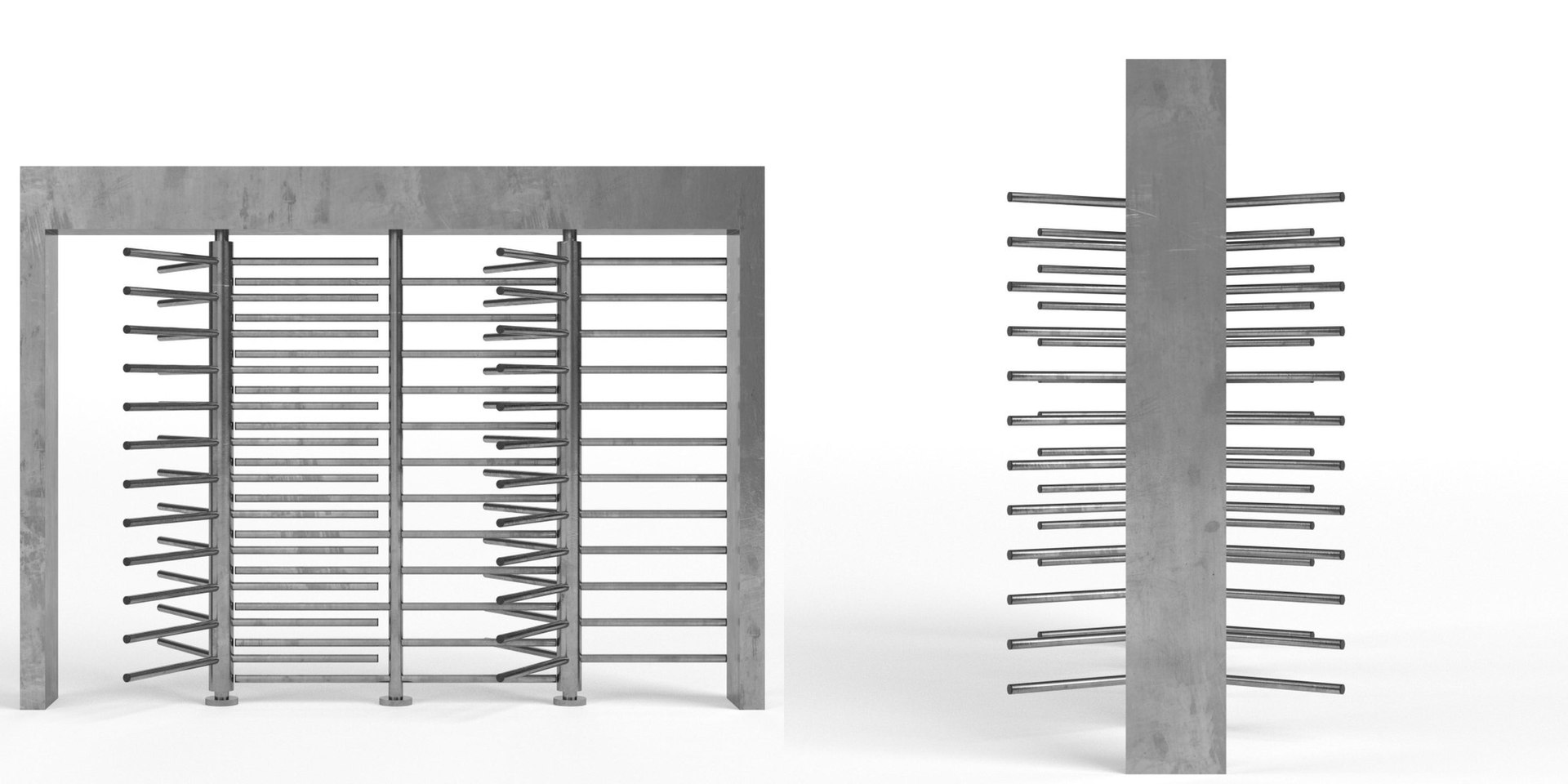 3D Double Revolving Gate - TurboSquid 1543181