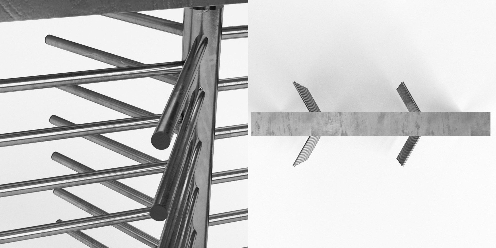 3D Double Revolving Gate - TurboSquid 1543181