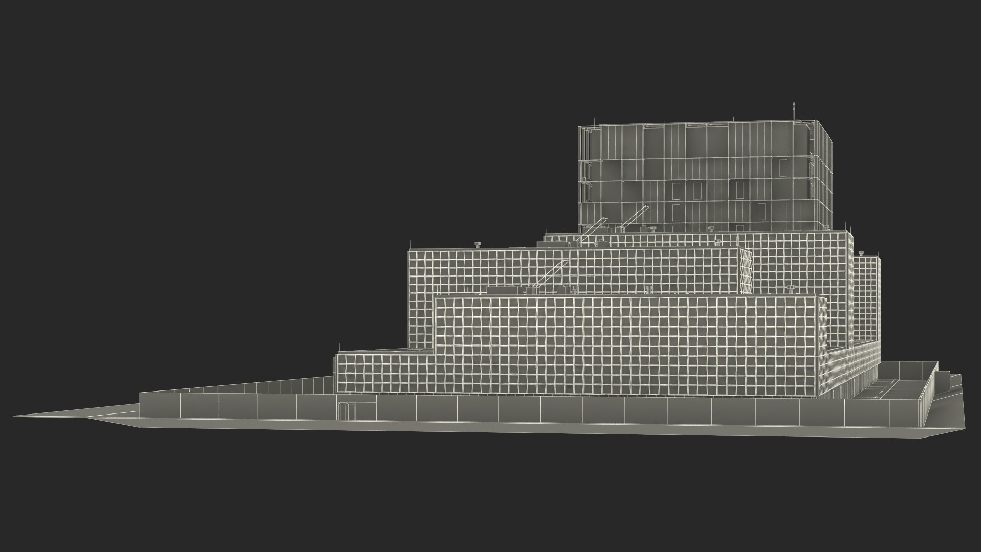 3D International Criminal Court Building model - TurboSquid 2088906