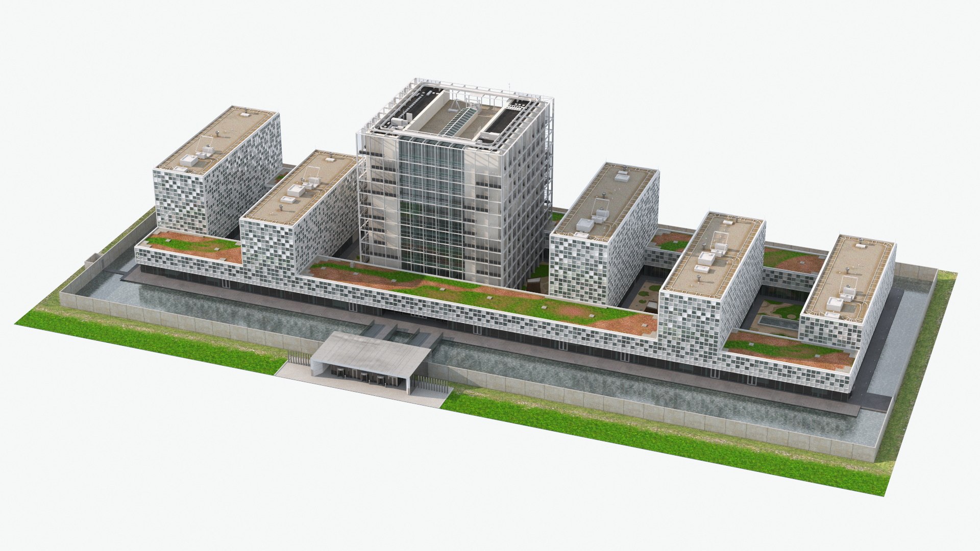 3D International Criminal Court Building model - TurboSquid 2088906