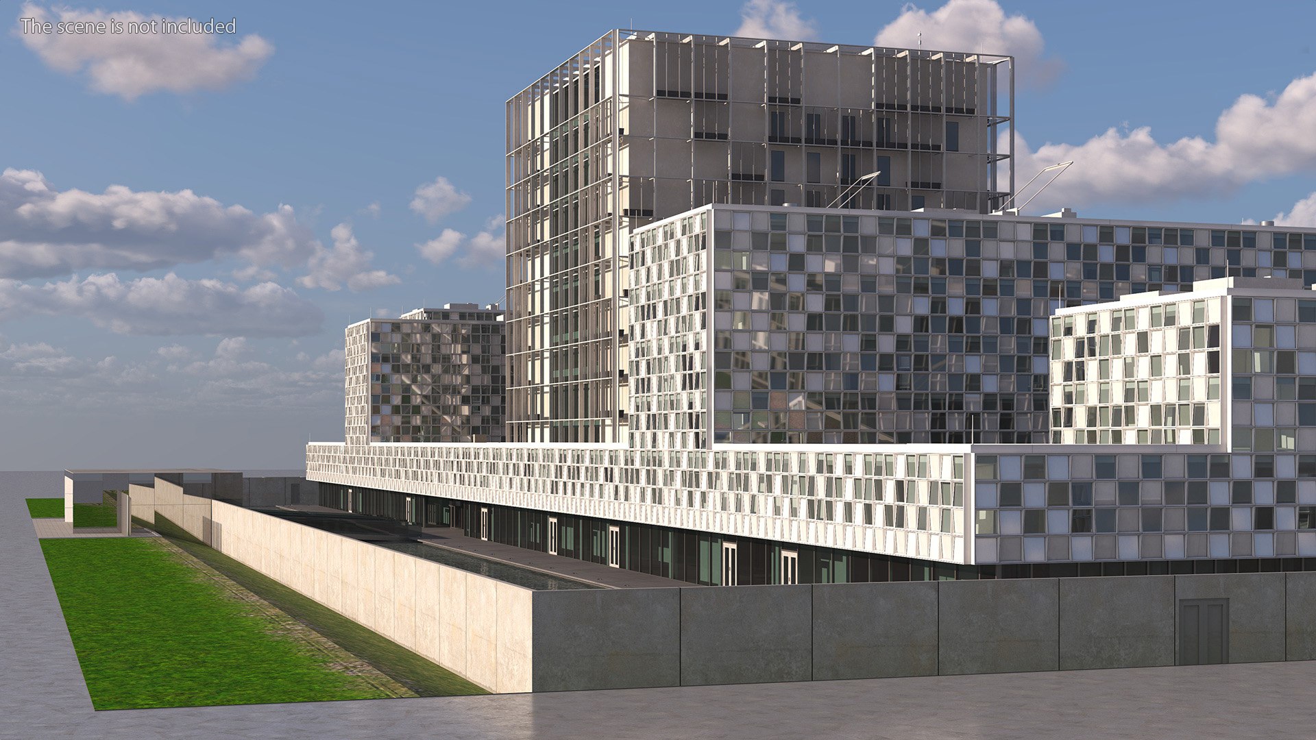 3D International Criminal Court Building Model - TurboSquid 2088906