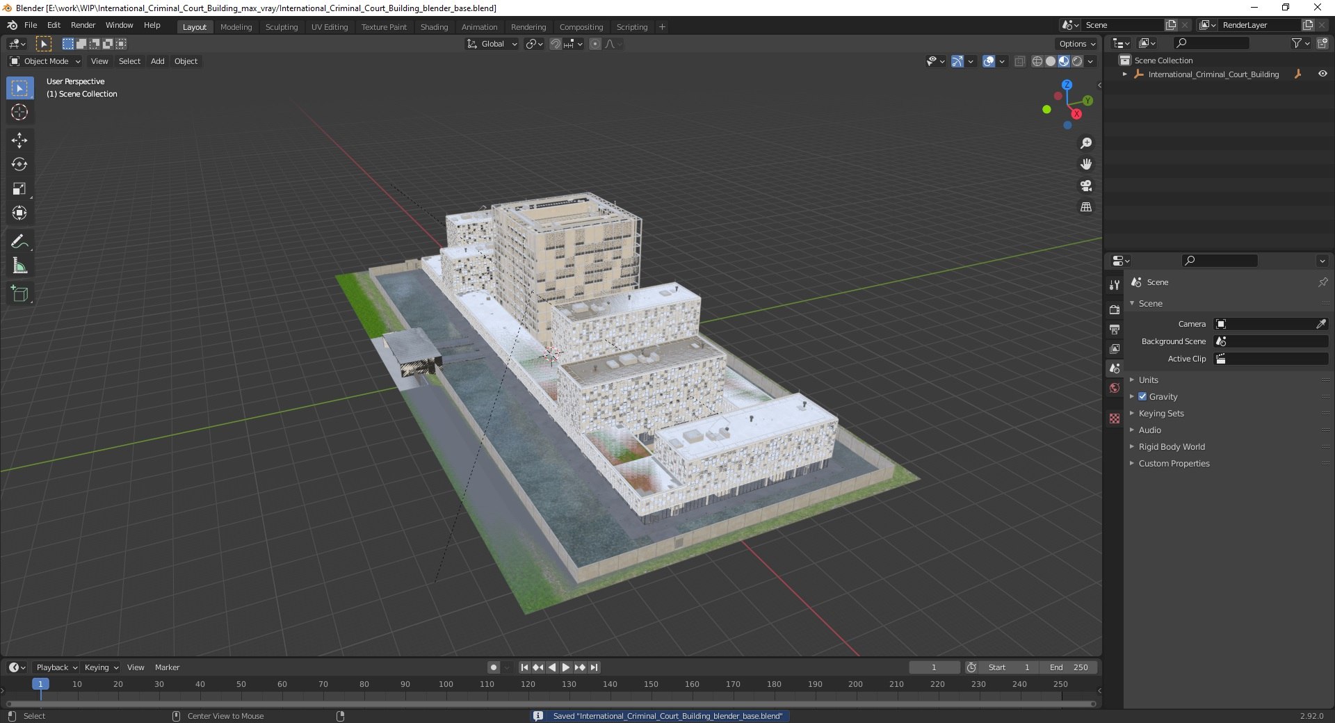 3D International Criminal Court Building model - TurboSquid 2088906