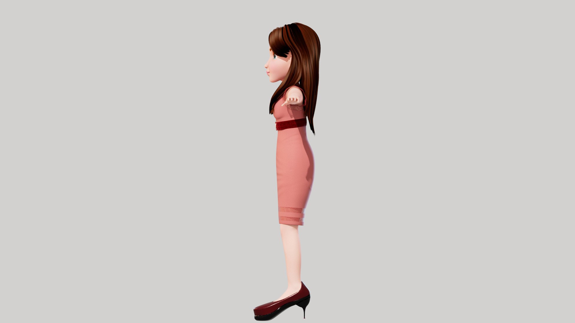 Cartoon Women Emma 3D Model - TurboSquid 1974256