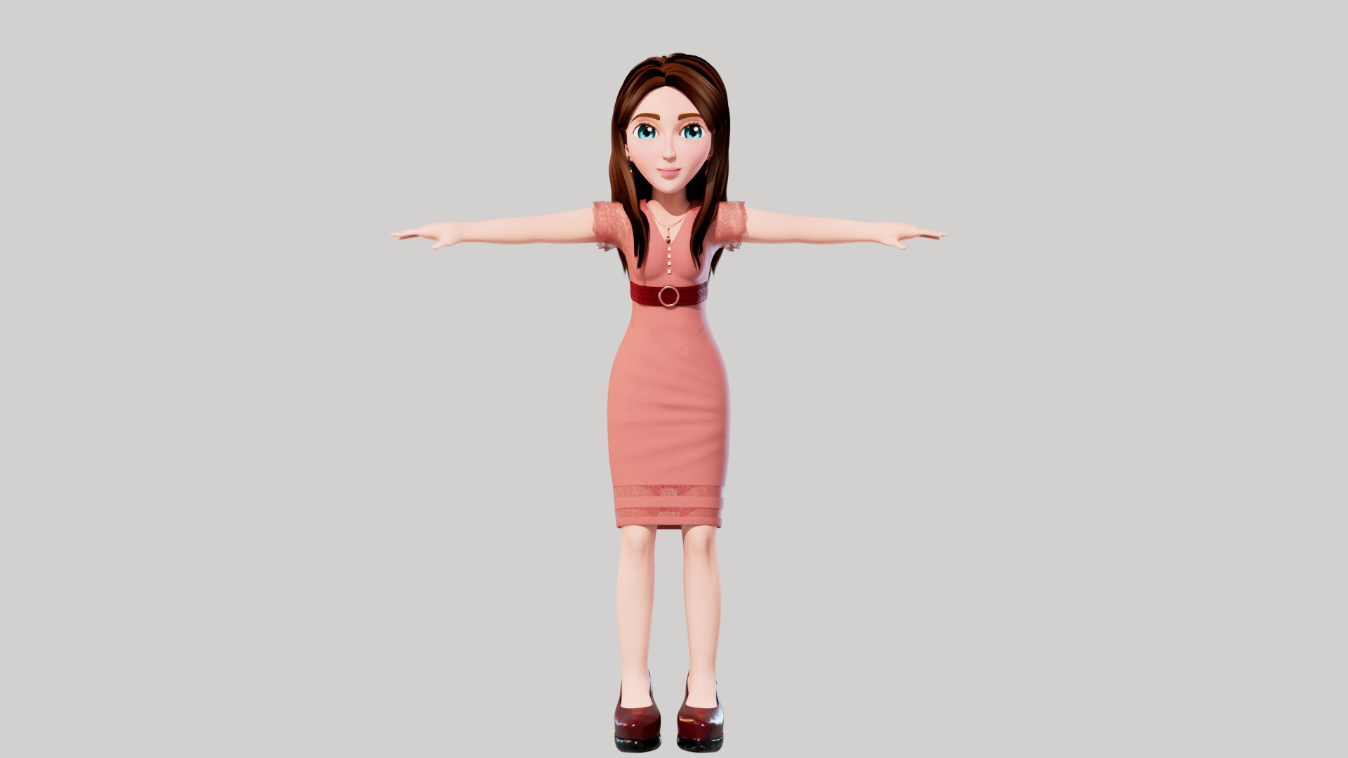 Cartoon Women Emma 3D model - TurboSquid 1974256