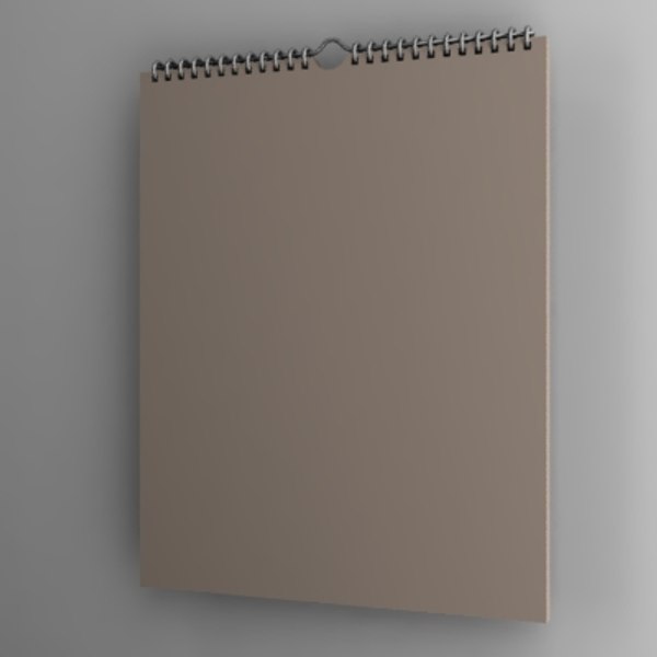 3d model calendar