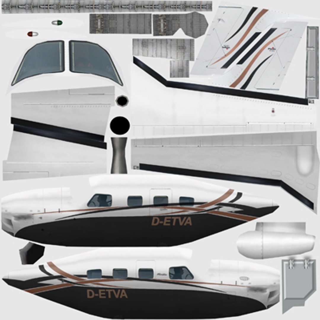 3d Model Piper Pa-46-500 Malibu Meridian