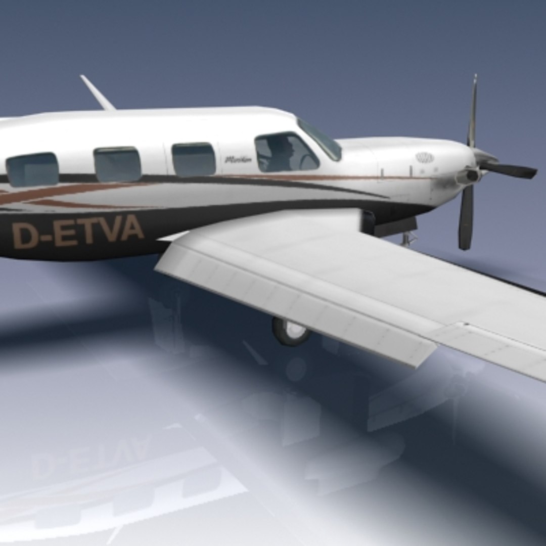 3d Model Piper Pa-46-500 Malibu Meridian