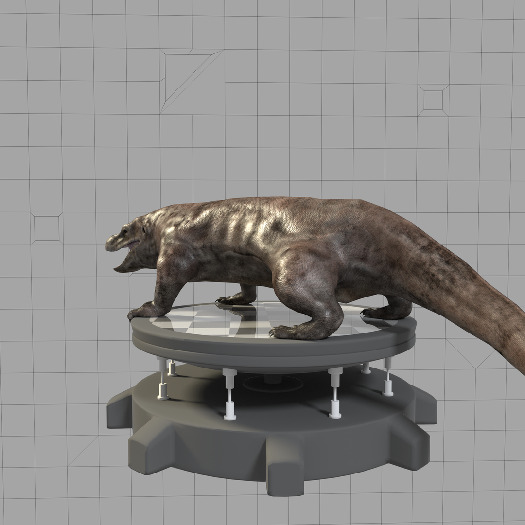 3d Komodo Dragon Model