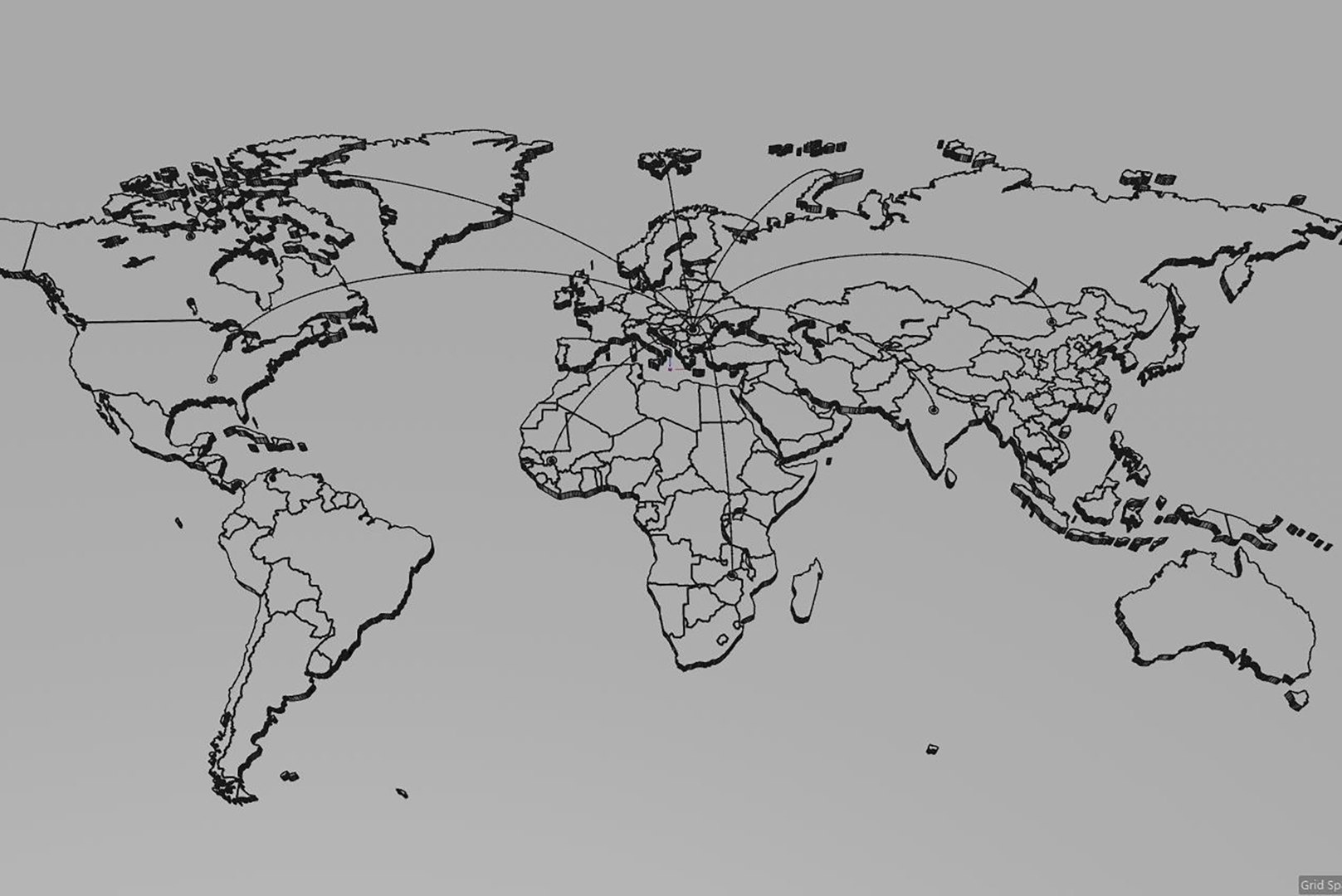 Globalization World Map Animated 3D - TurboSquid 1962971