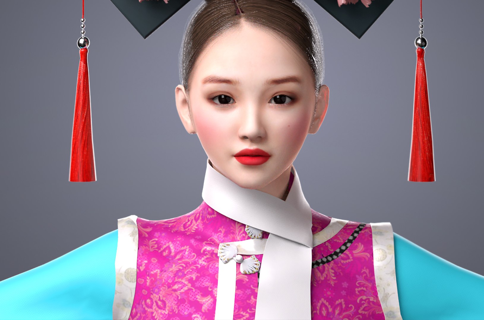 3D Princess Of Qing Dynasty Model - TurboSquid 1743436