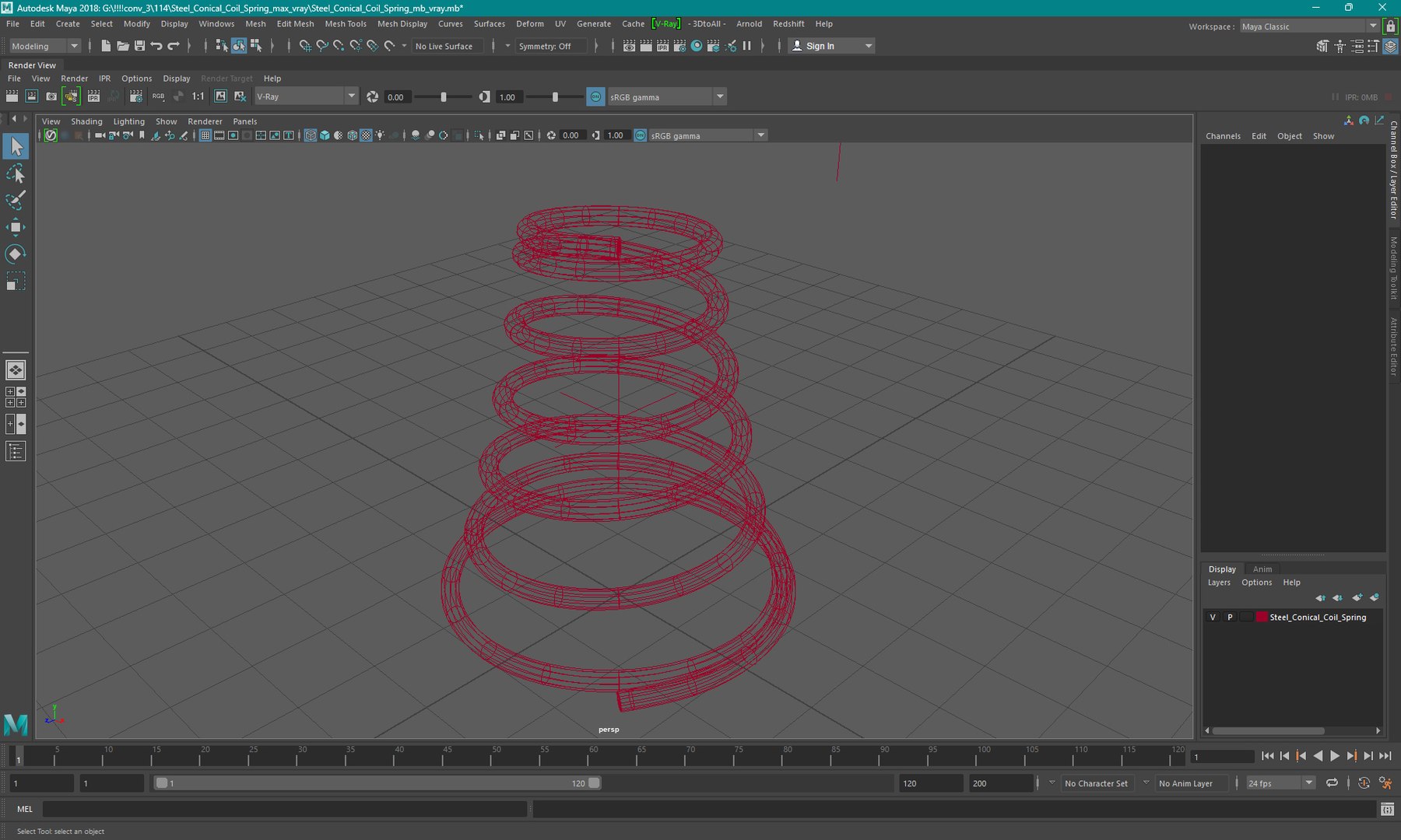 3D Steel Conical Coil Spring Model - TurboSquid 2402250