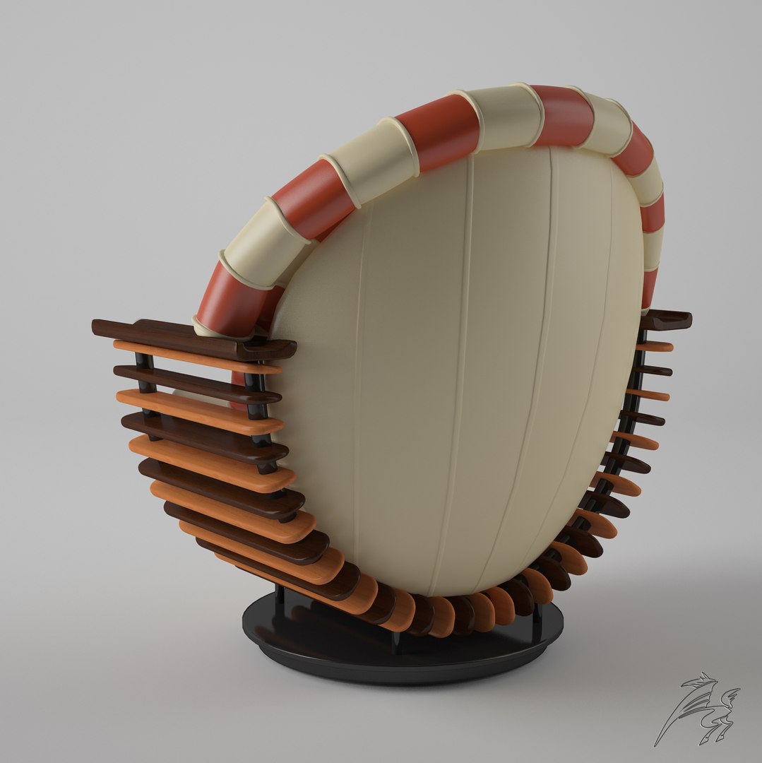 3ds Max Chair Luxor