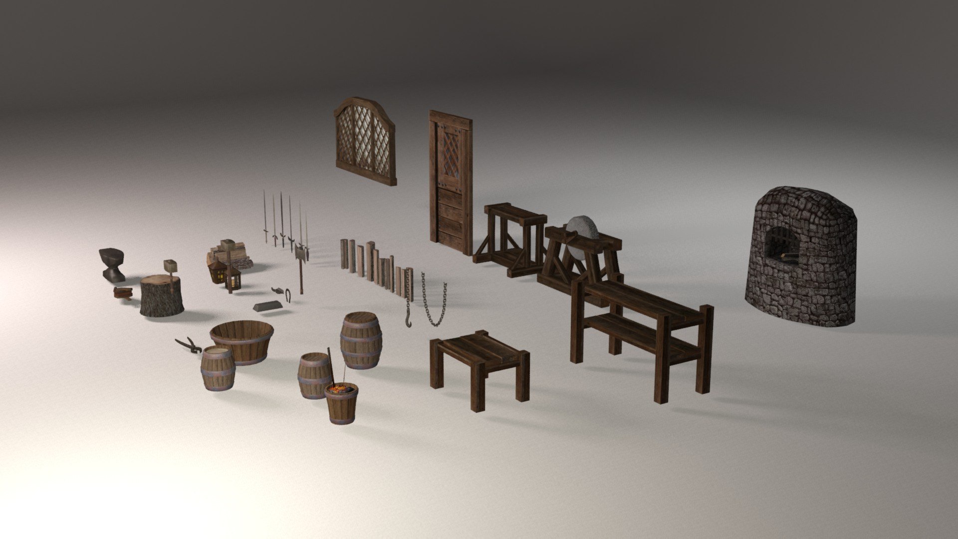 Blacksmith Tools 3D Model - TurboSquid 2152854