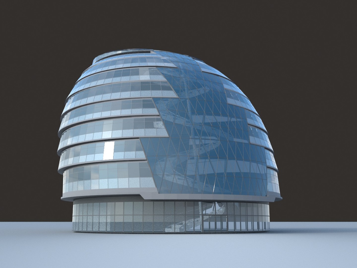 3d Model London City Hall