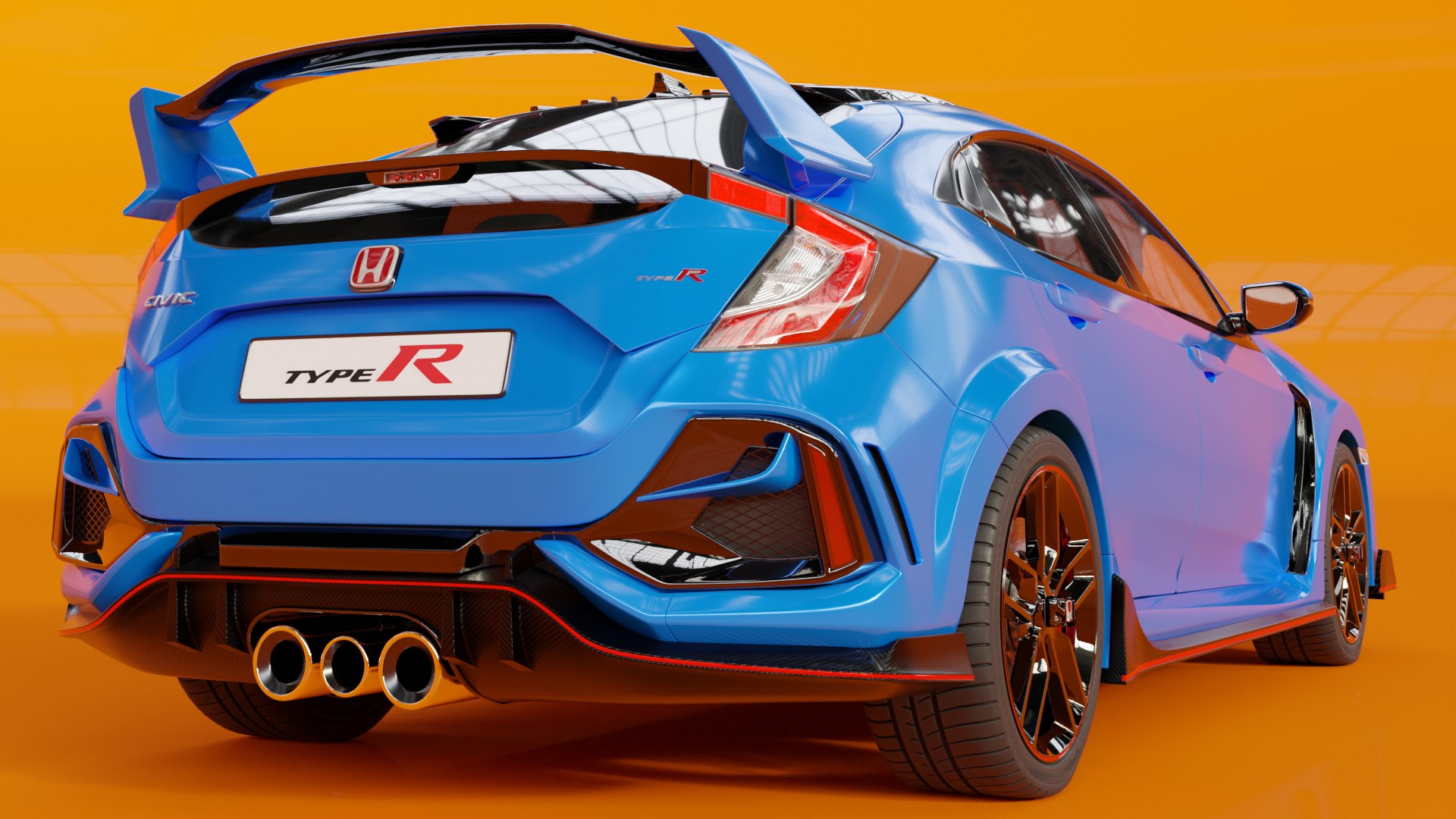 3D Honda Civic TypeR 2020 - TurboSquid 1749719