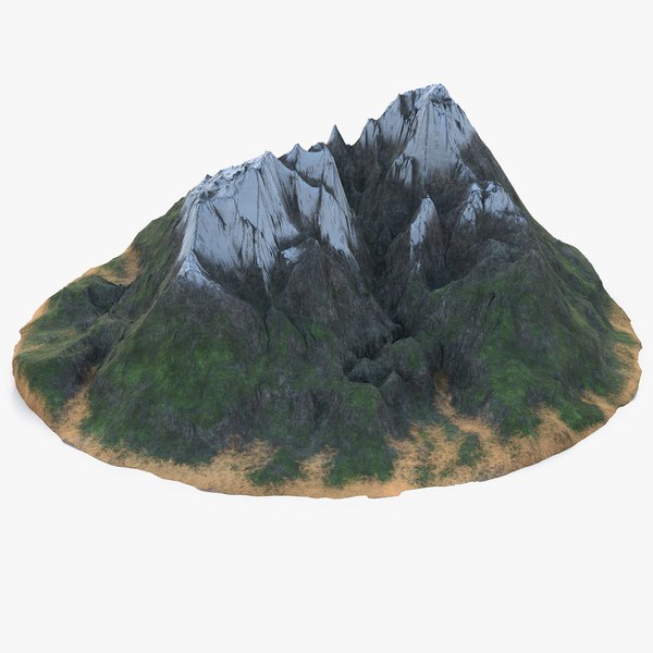 3d model mountain