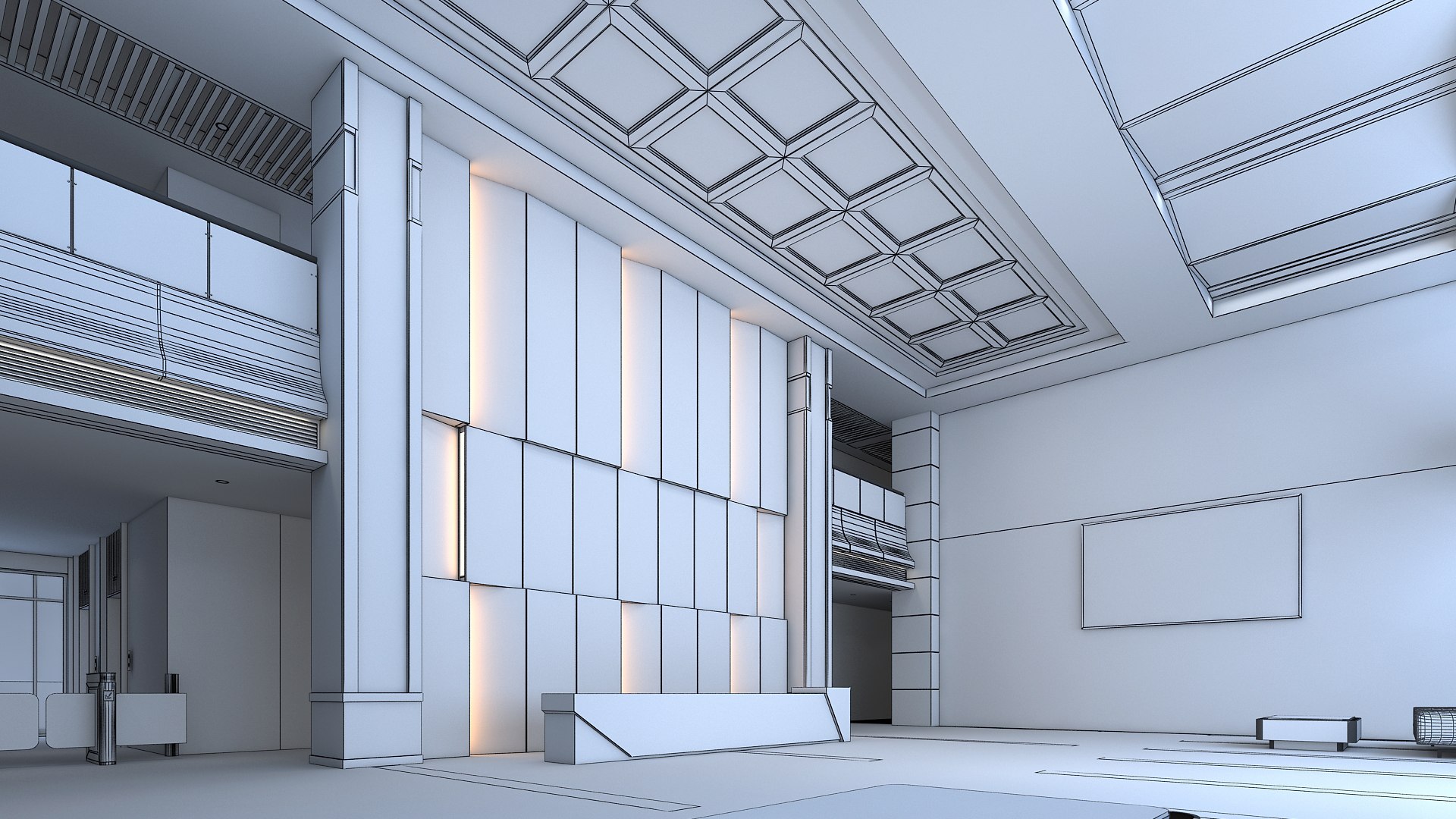 3D Office lobby Collection 02 - TurboSquid 2169204