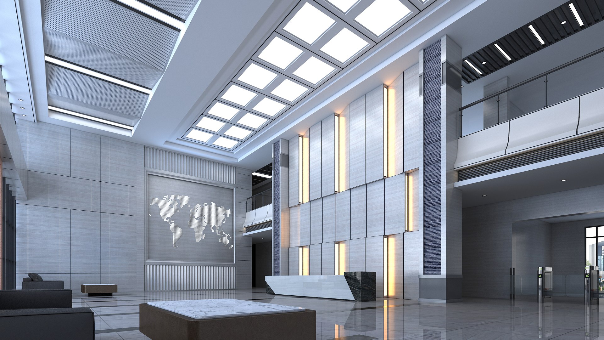 3D Office lobby Collection 02 - TurboSquid 2169204