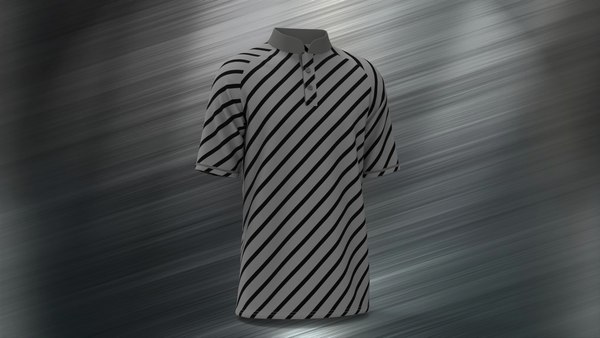 Classic Raglan Sleeve Mens Knit Fashion Polo 3D model - TurboSquid 2018418