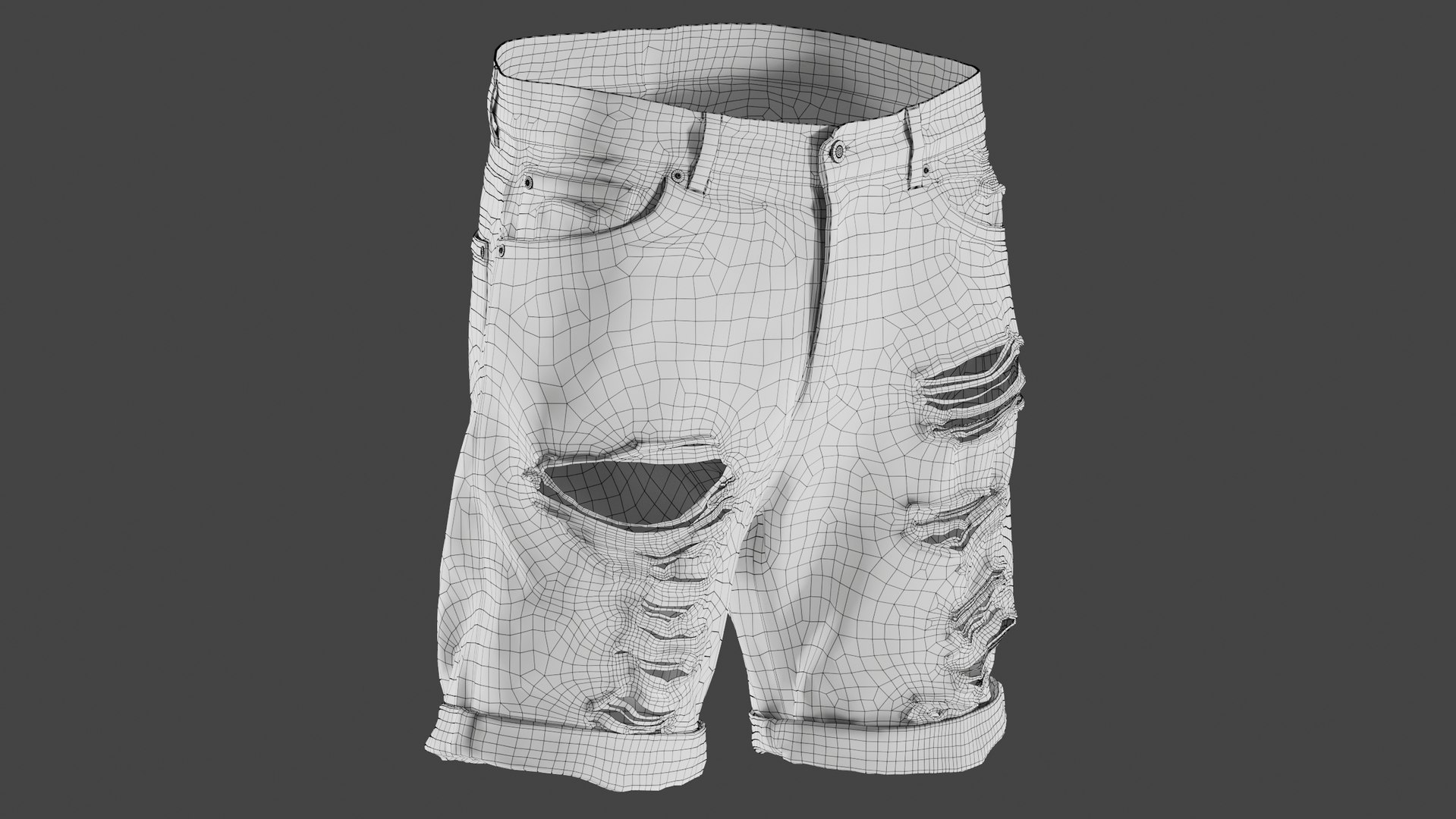 Mesh men s jean 3D model - TurboSquid 1642458