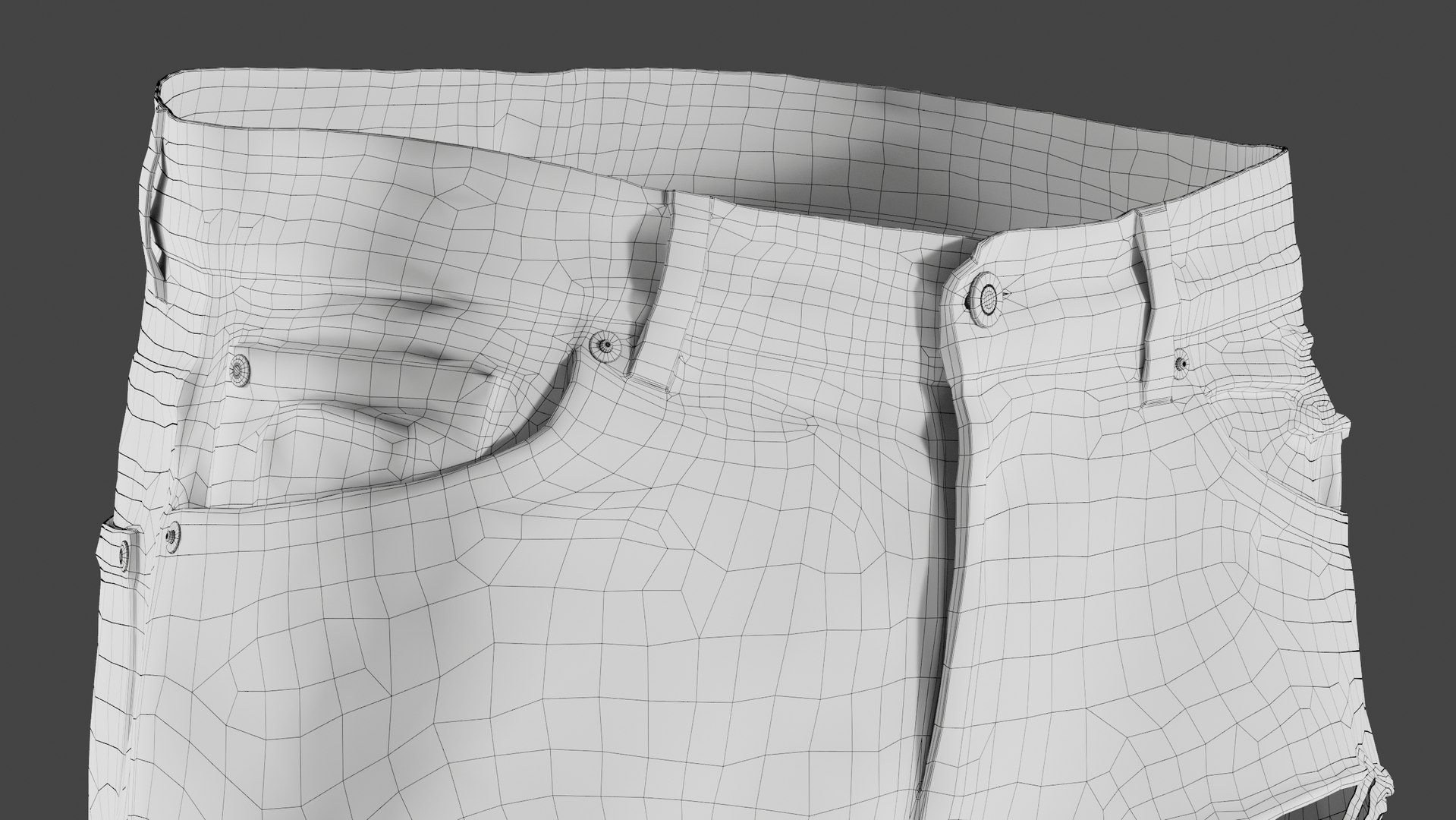 Mesh men s jean 3D model - TurboSquid 1642458