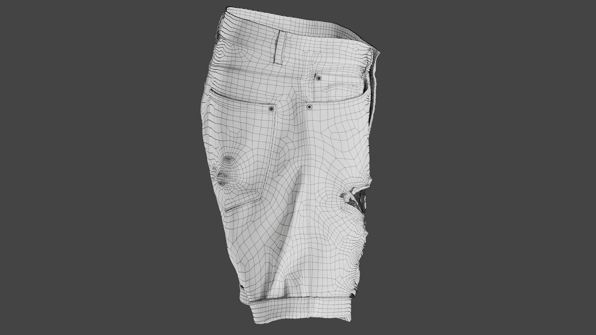 Mesh men s jean 3D model - TurboSquid 1642458