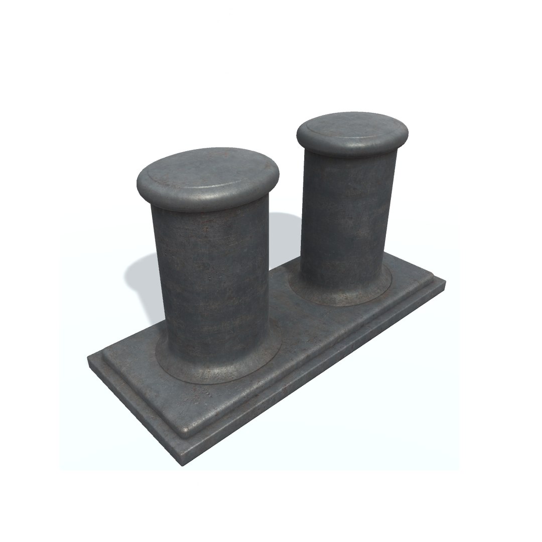 Ship Bollard H 3D Model - TurboSquid 1371045