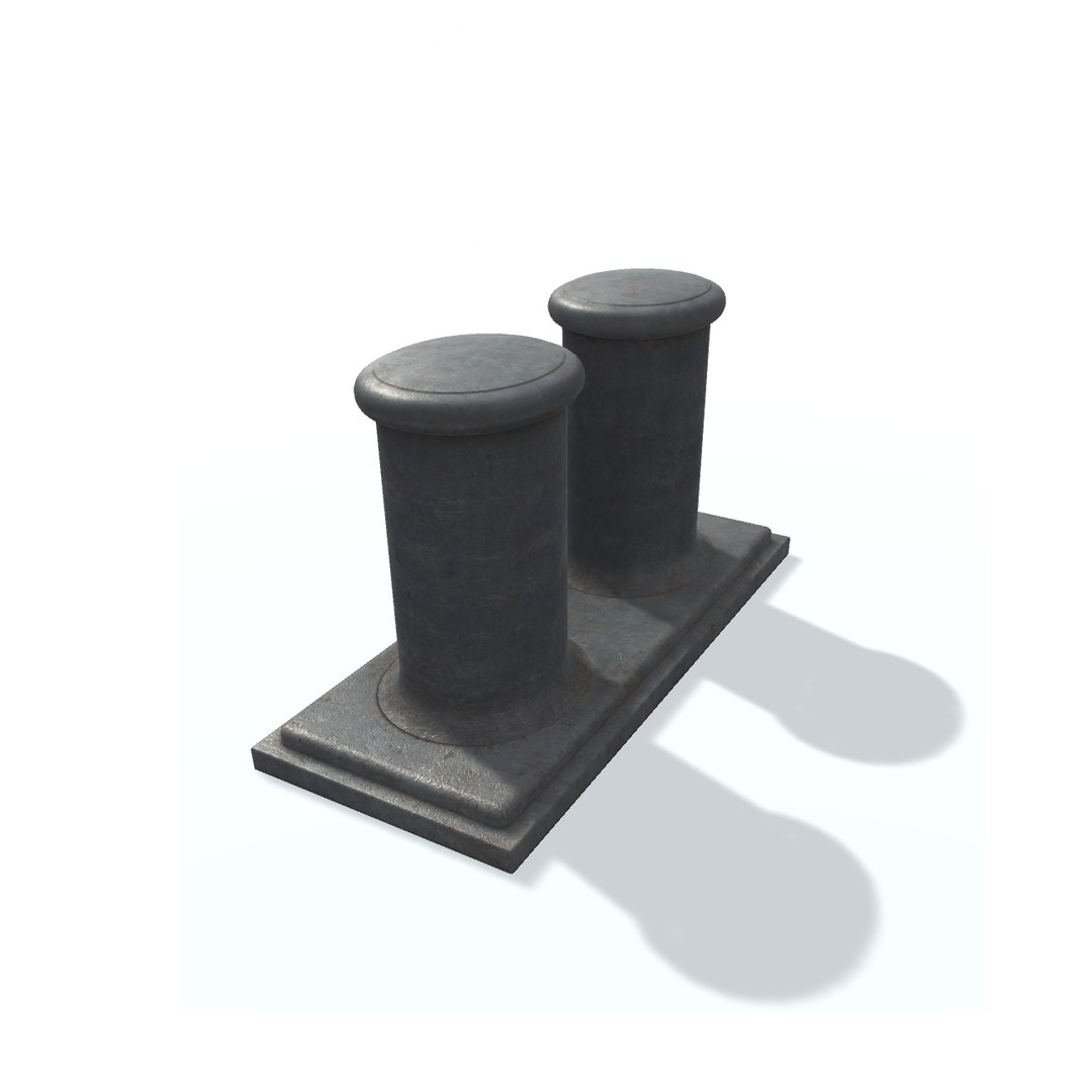Ship Bollard H 3D Model - TurboSquid 1371045
