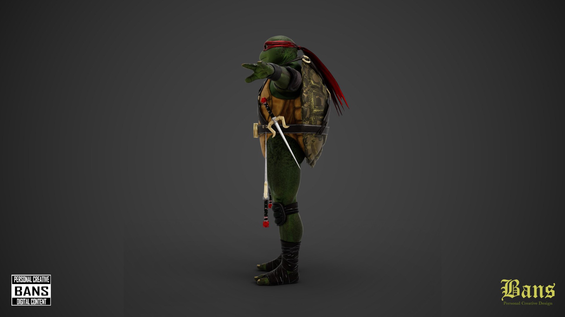 REALISTIC RAPHAEL TMNT 3D Model - TurboSquid 2085260
