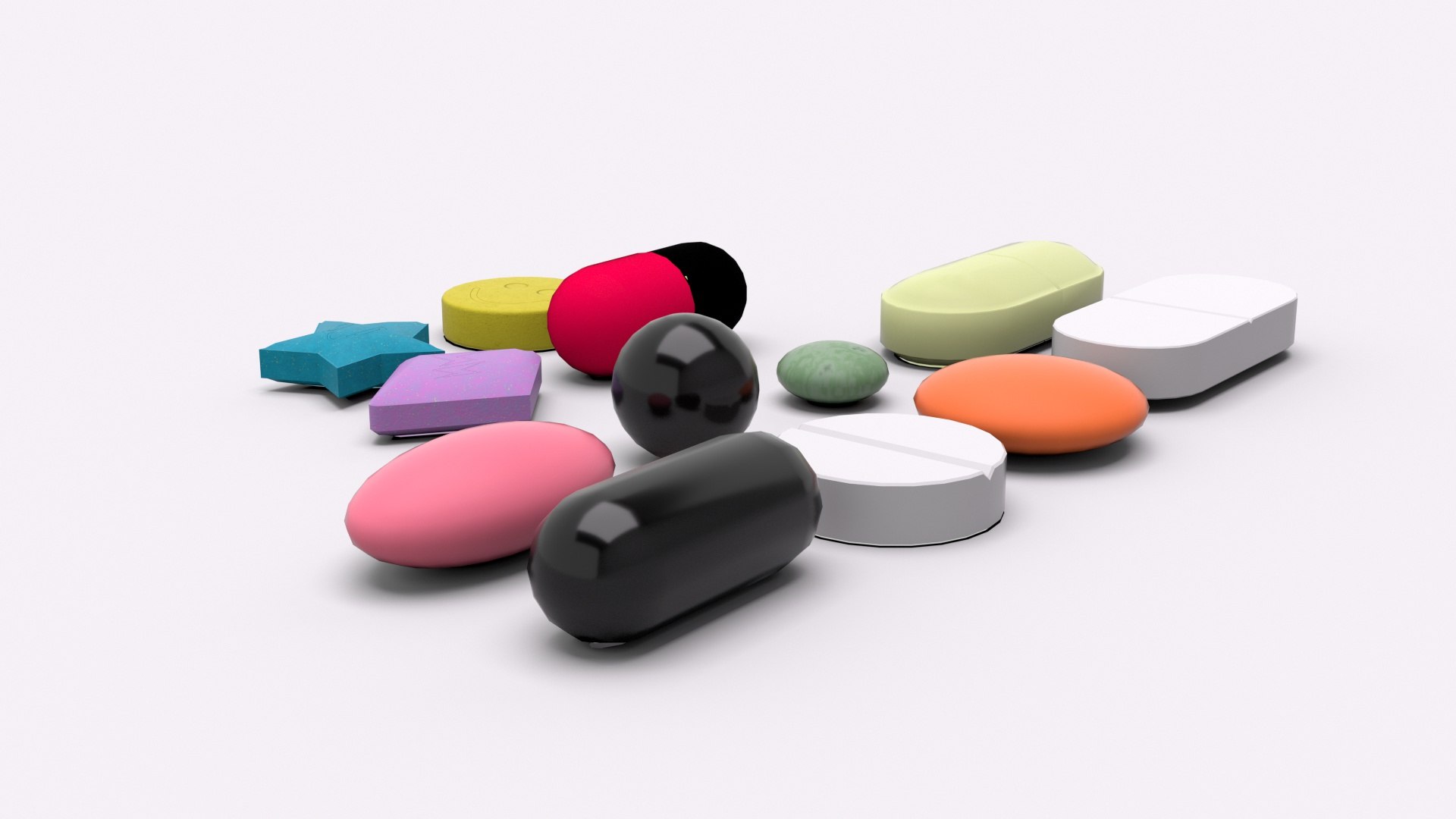 3D Model Simple Pills Pack - TurboSquid 1989628