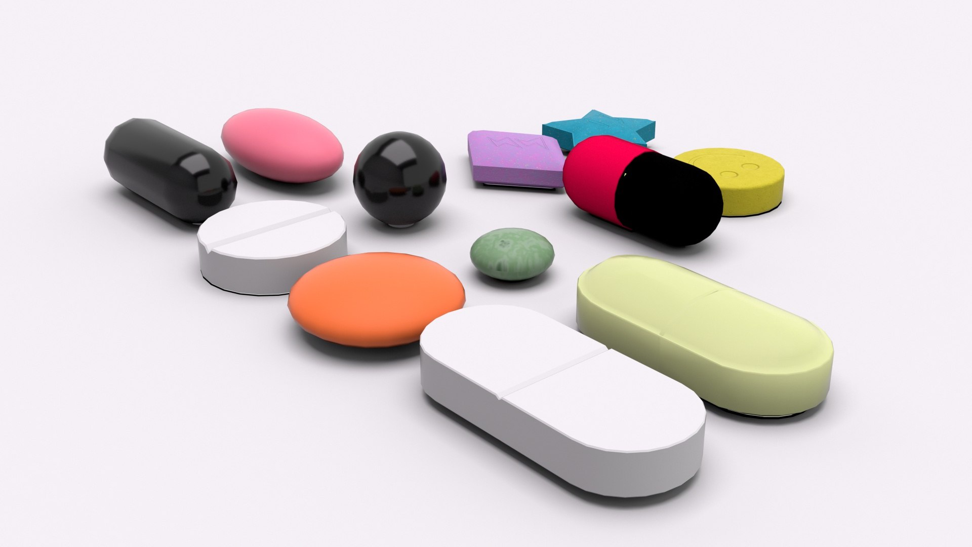 3D Model Simple Pills Pack - TurboSquid 1989628