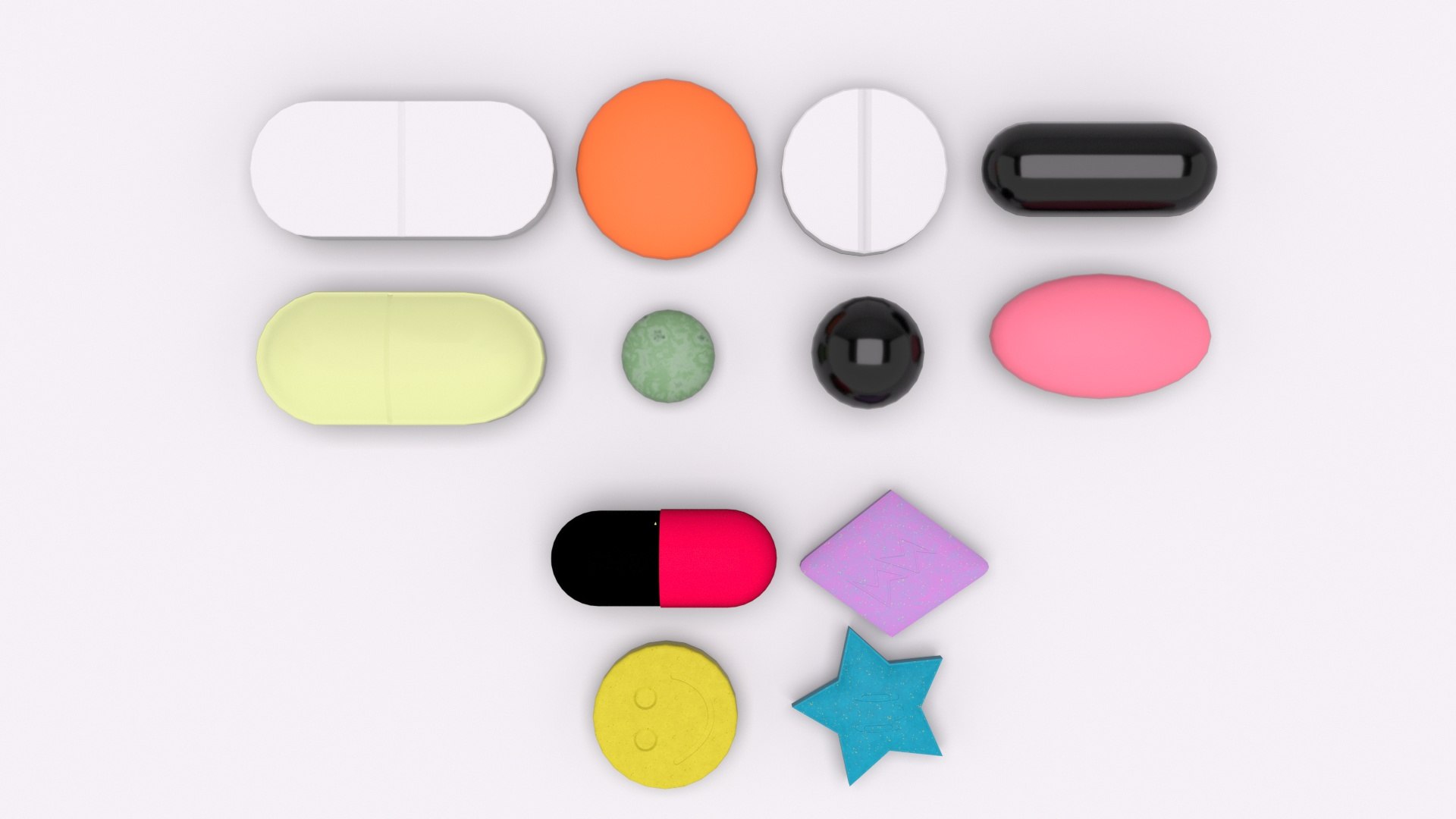 3D Model Simple Pills Pack - TurboSquid 1989628