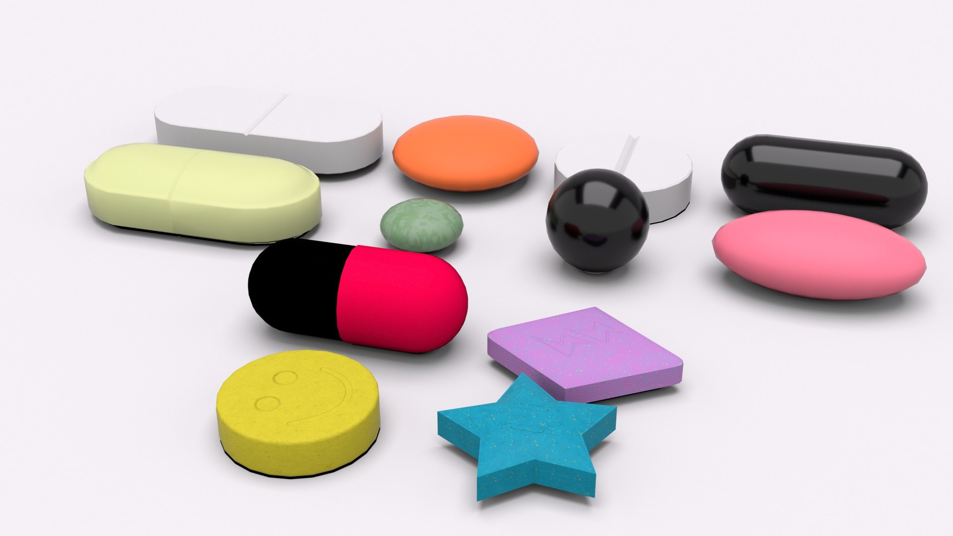 3D Model Simple Pills Pack - TurboSquid 1989628