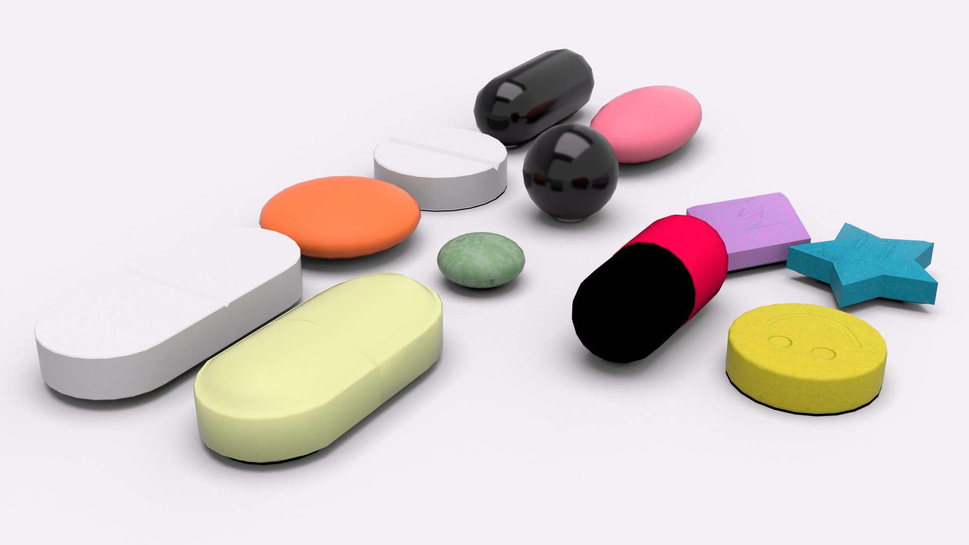 3D Model Simple Pills Pack - TurboSquid 1989628