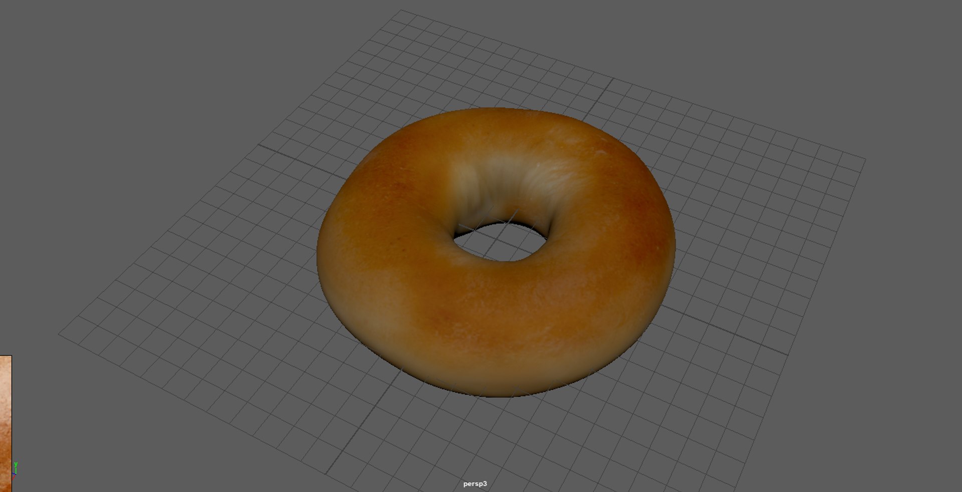 Bagel Plain 3D Model - TurboSquid 1736428