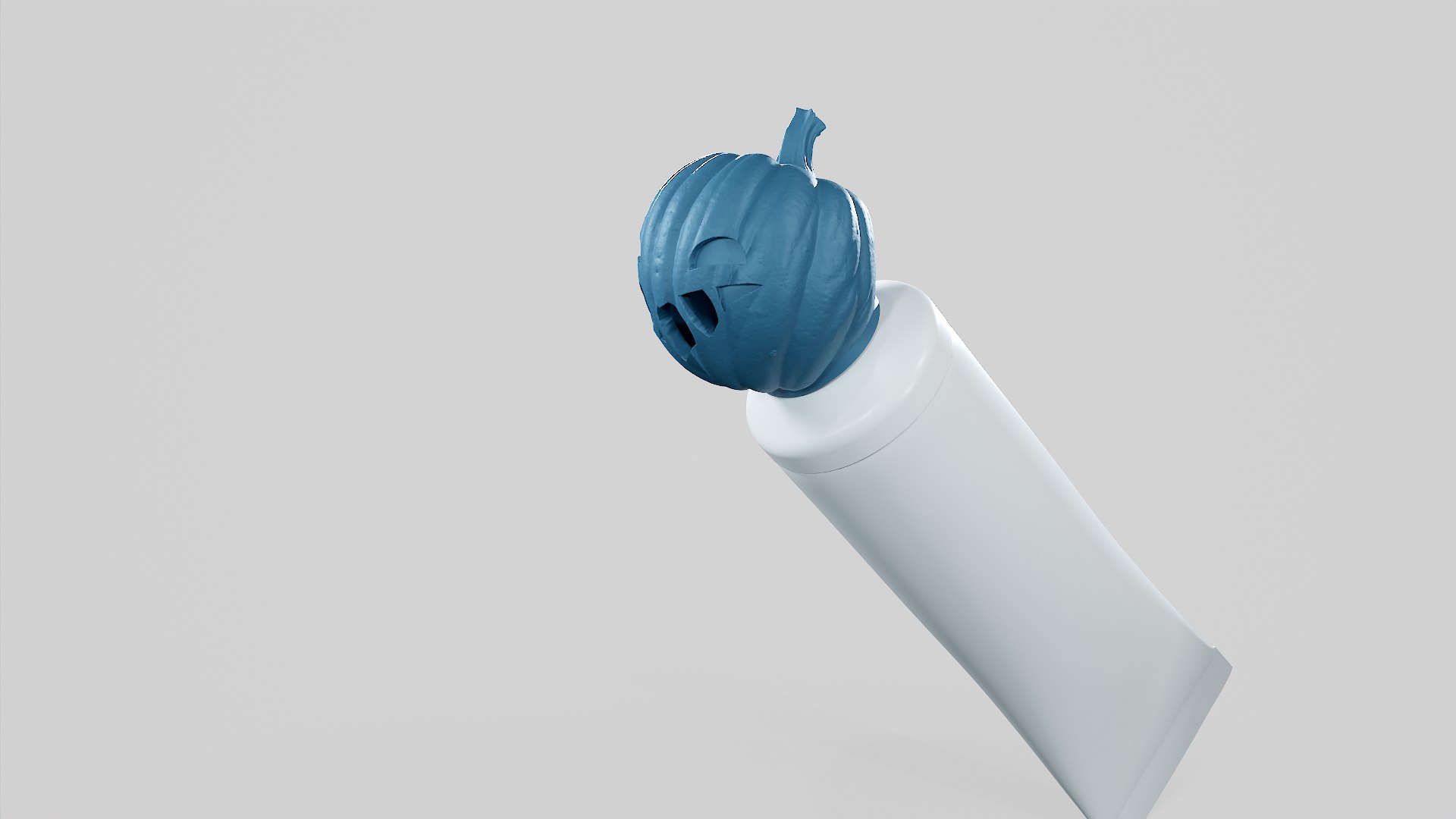 Halloween Pumpkin Head - Toothpaste Cup 05 3D Print STL Model 3D Model ...