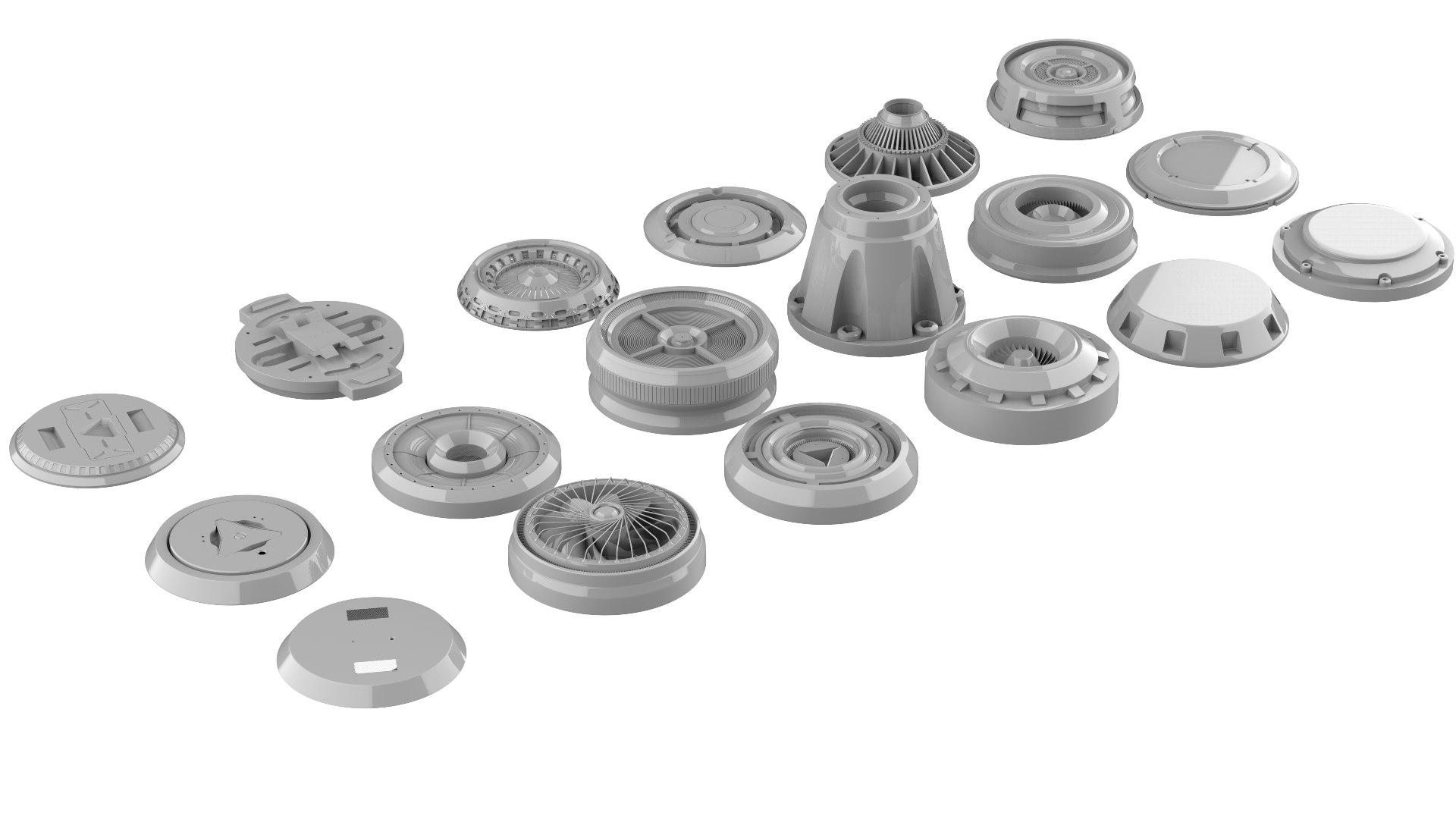 3D Model Circular Kitbash - TurboSquid 1521655