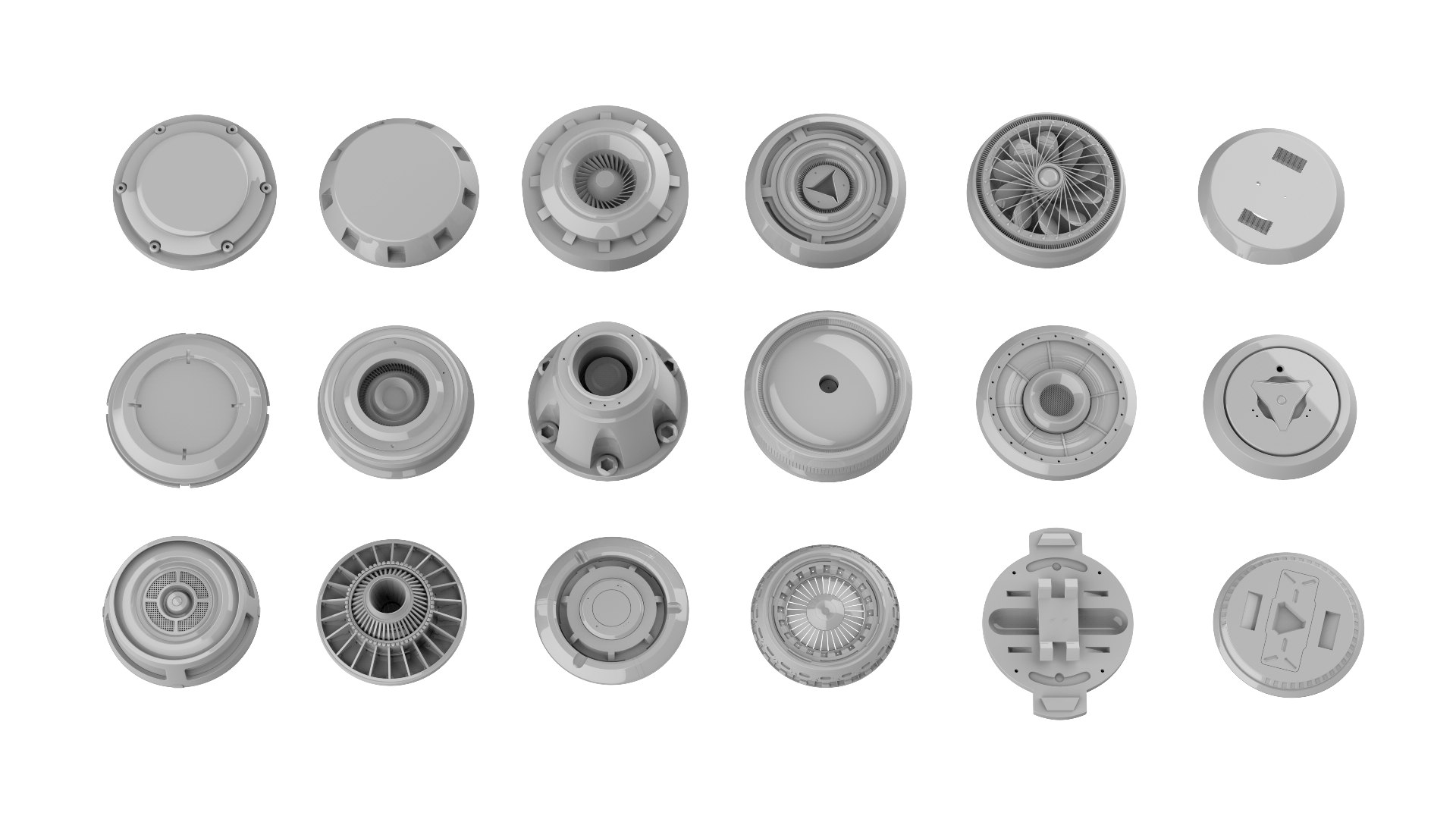 3D Model Circular Kitbash - TurboSquid 1521655