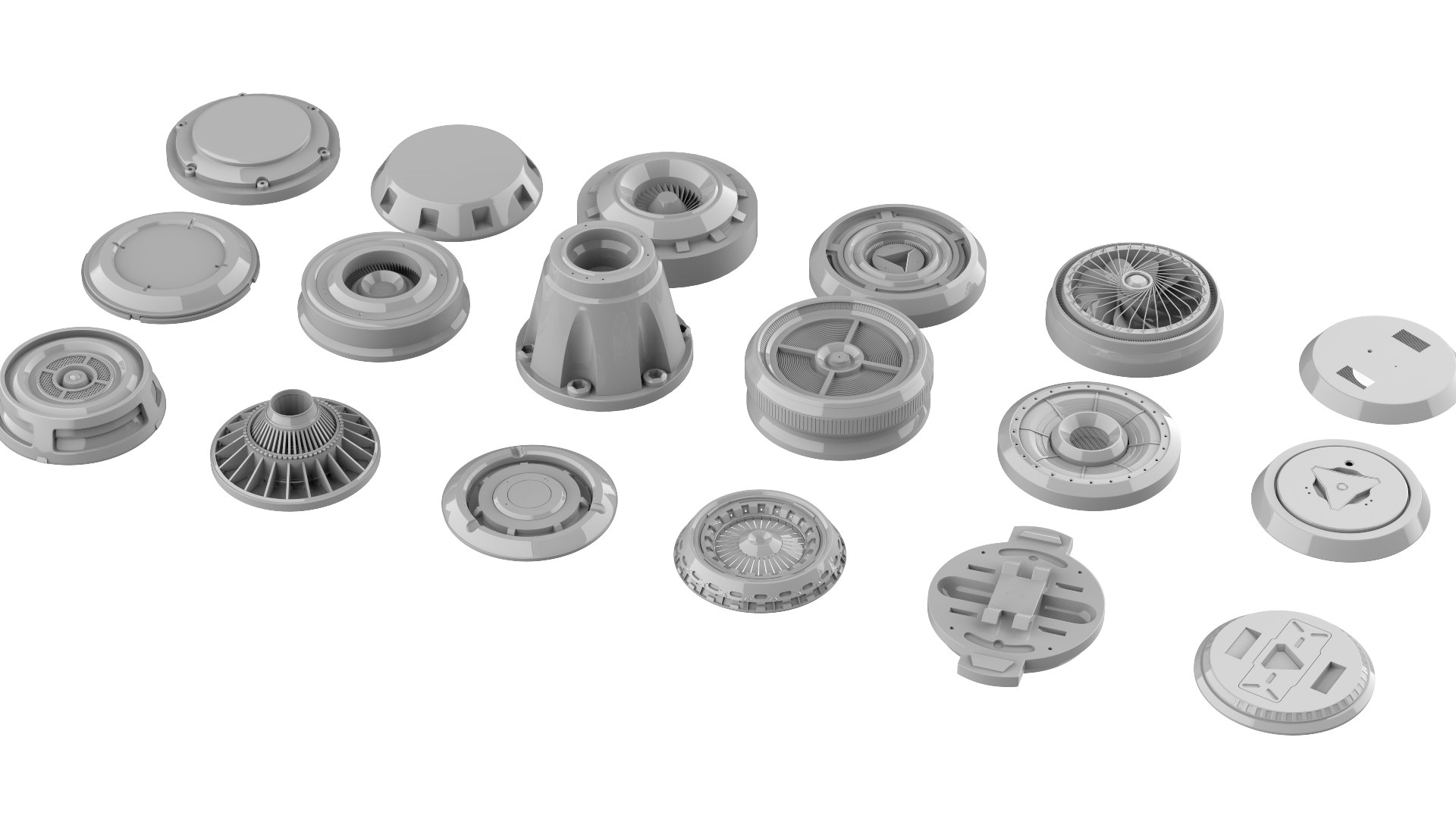 3D Model Circular Kitbash - TurboSquid 1521655