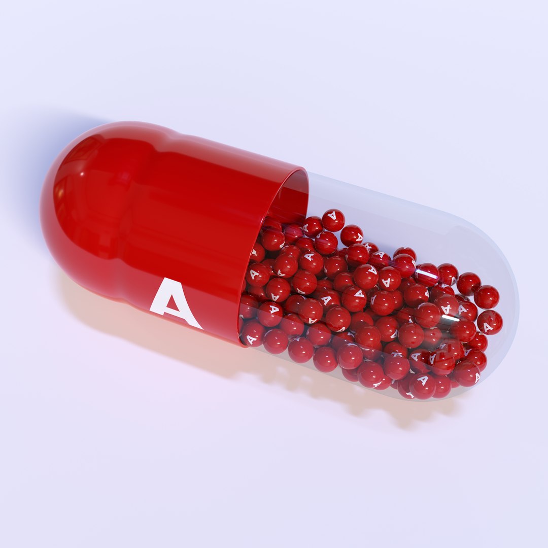 3D Model VITAMIN A Medical Capsule - TurboSquid 2106308