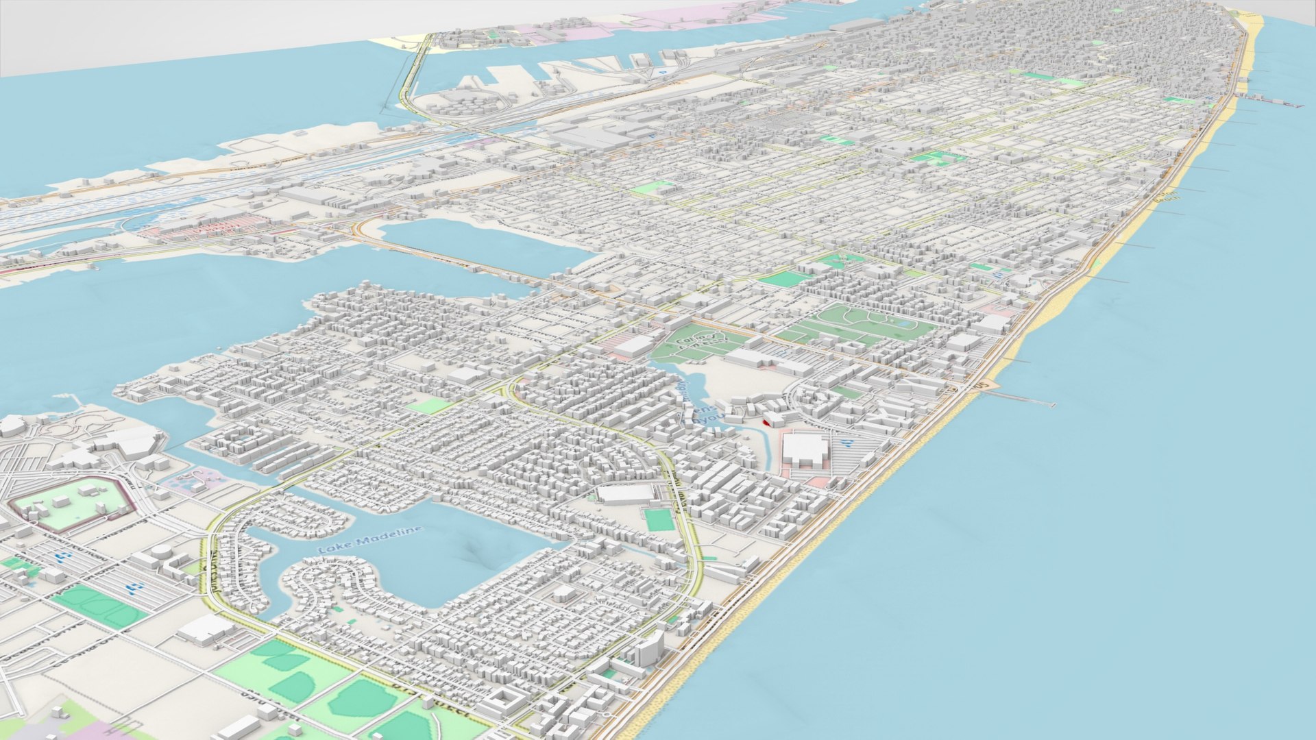 3D Cityscape Galveston Texas United States Model - TurboSquid 2371303