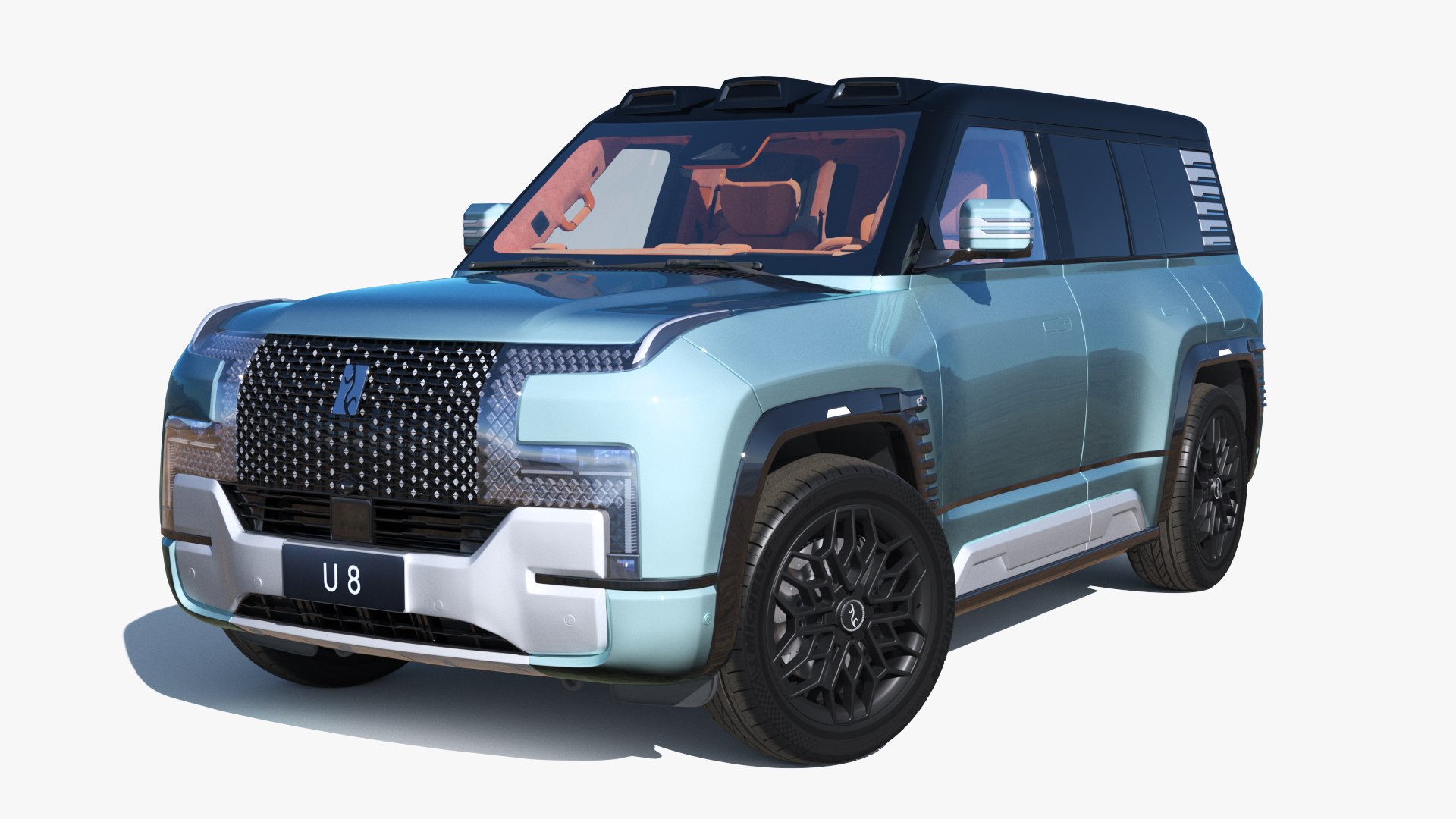 2024 BYD YangWang U8 with interior model - TurboSquid 2177030