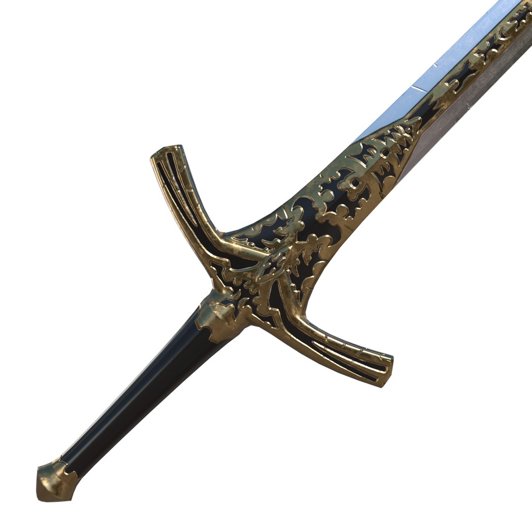 Weapon Two Handed Fantasy Sword 3D - TurboSquid 2026270