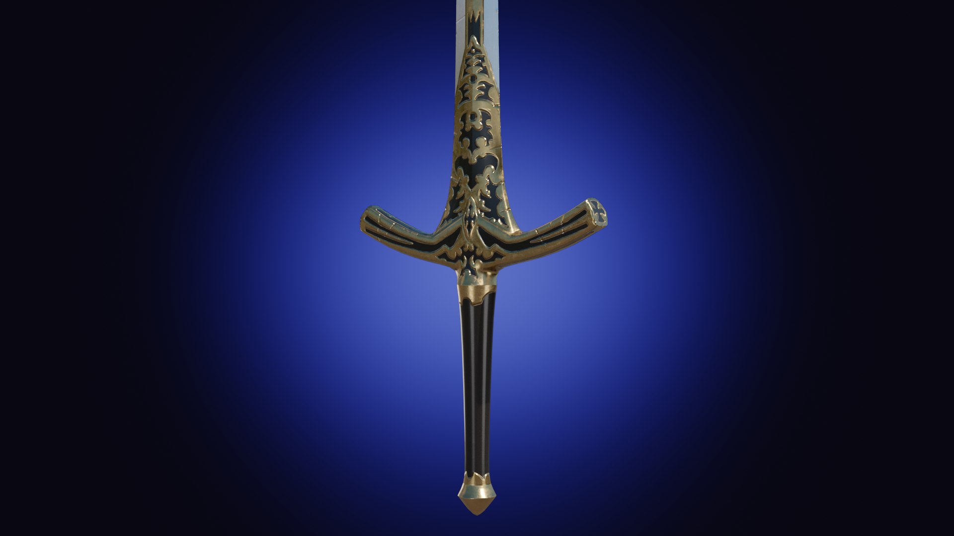 Weapon Two Handed Fantasy Sword 3D - TurboSquid 2026270