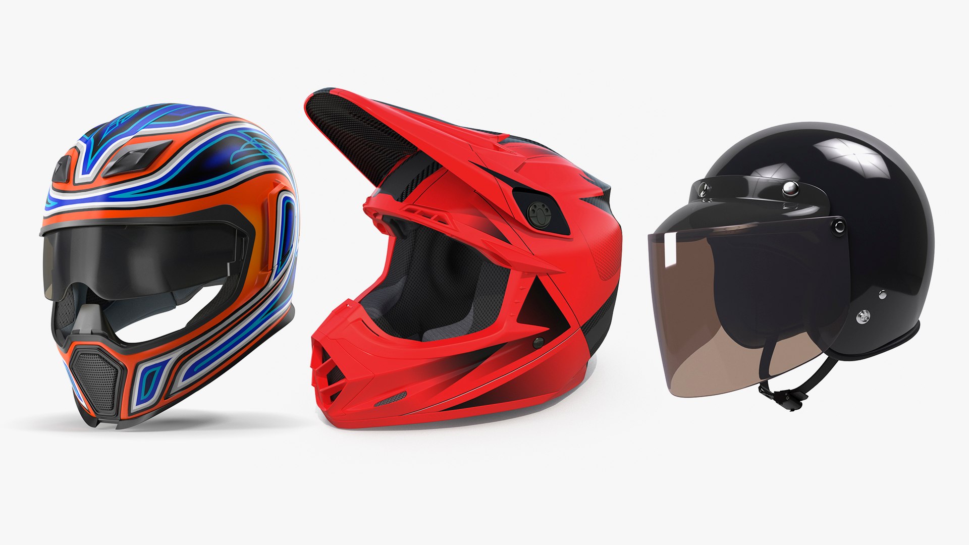 3D Motorcycle Helmets Collection - TurboSquid 2169202