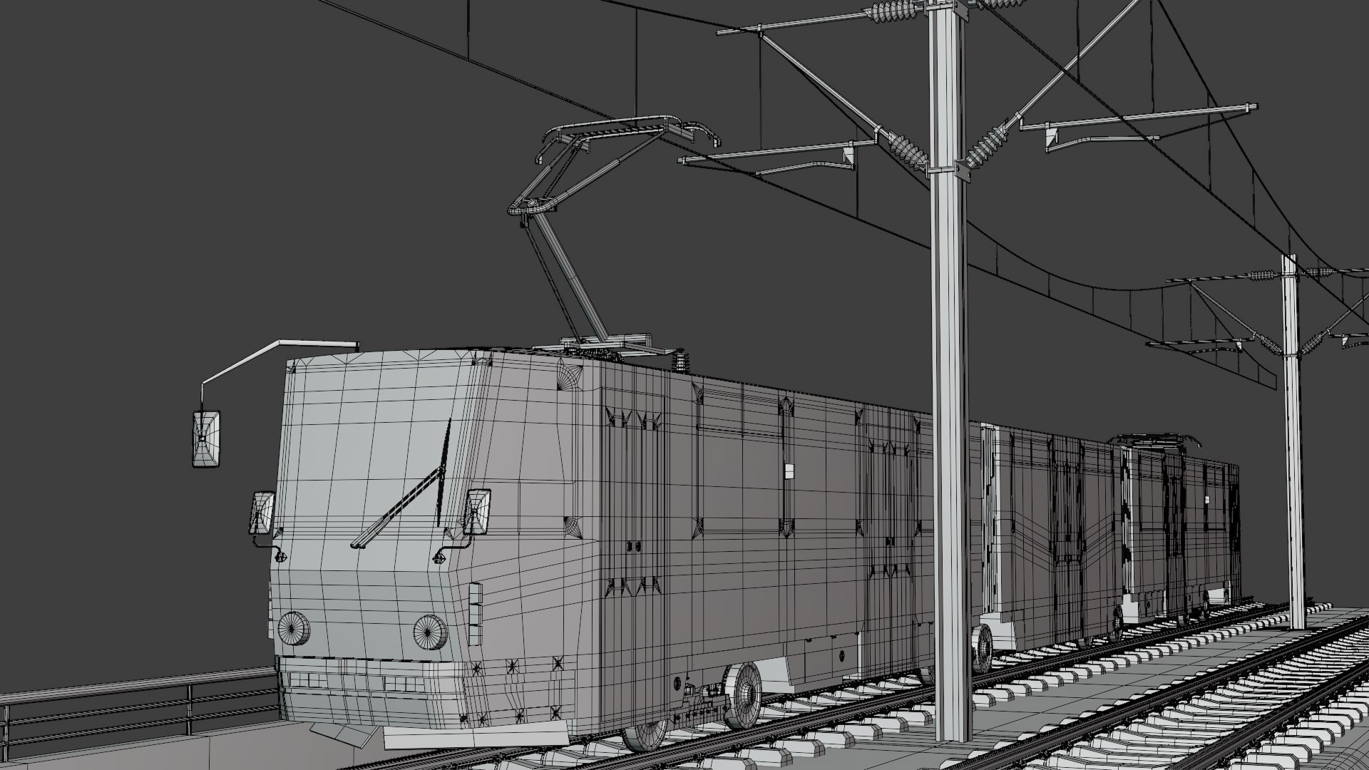 3D Model Bridge With Historical And Modern Tram - TurboSquid 2175021