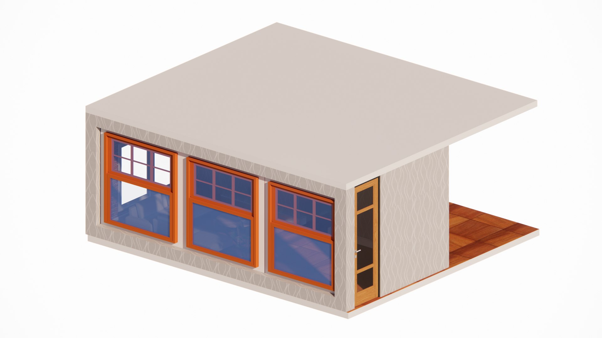 Free 3D Simple Living Room Model - TurboSquid 2265037